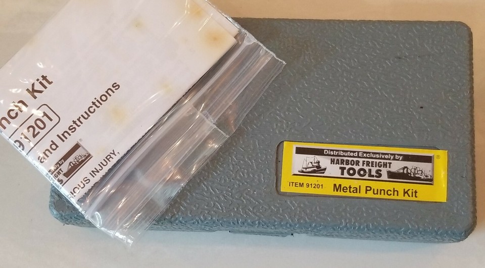 NEW Central Forge Harbor Freight Tools Punch Set-Knock Metal Kit Item ...
