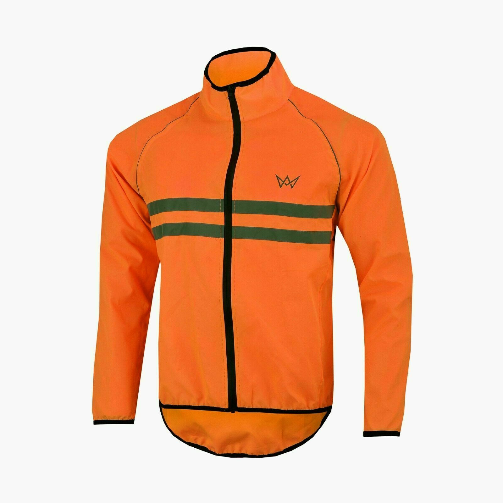 Mens Cycling Jacket High Visibility Waterproof Running Top Rain Coat S ...