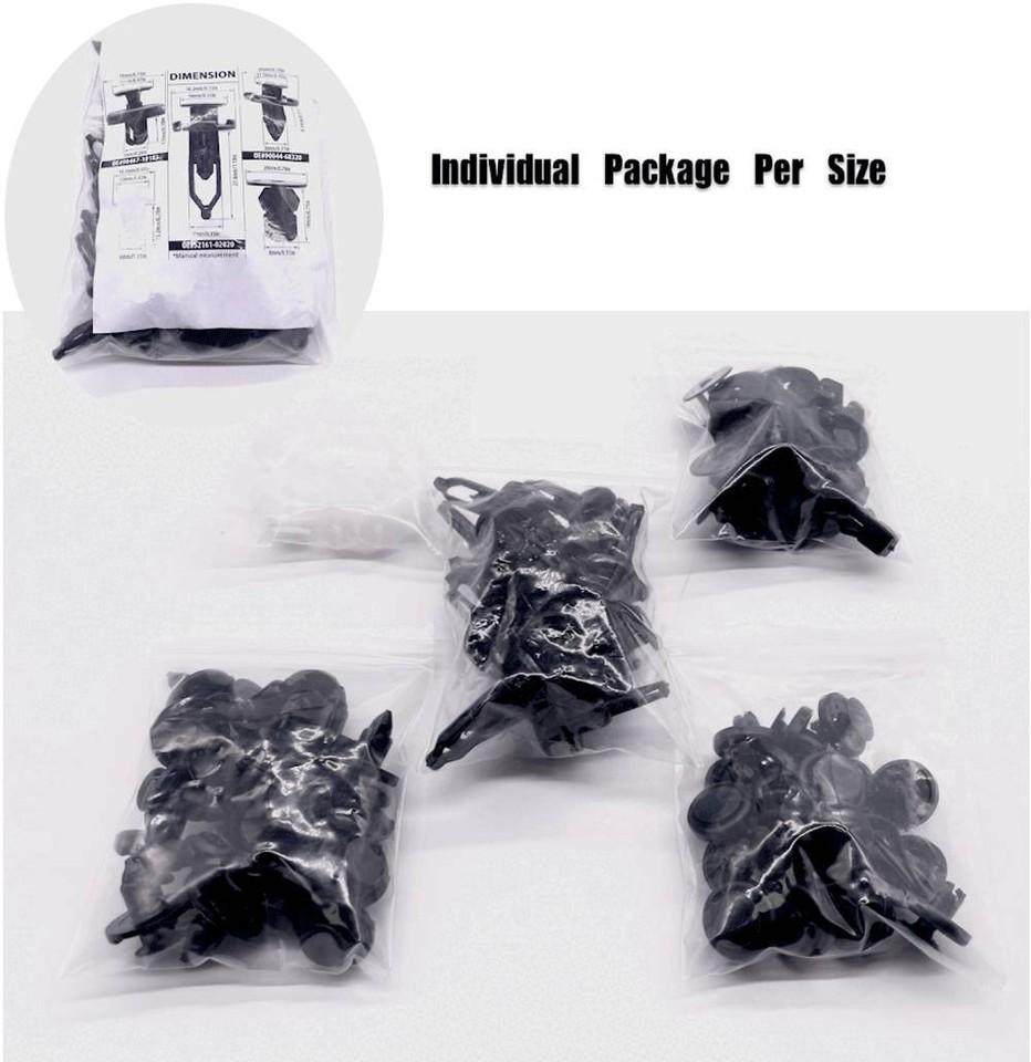 For Toyota 4Runner Set Body Bumper Rivet Retainer Trim Molding Push Pin ...