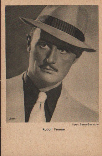 OLD POSTCARD GERMANY ACTOR RUDOLF FERNAU YEARS 1940 POSTKARTE POSTAL ...