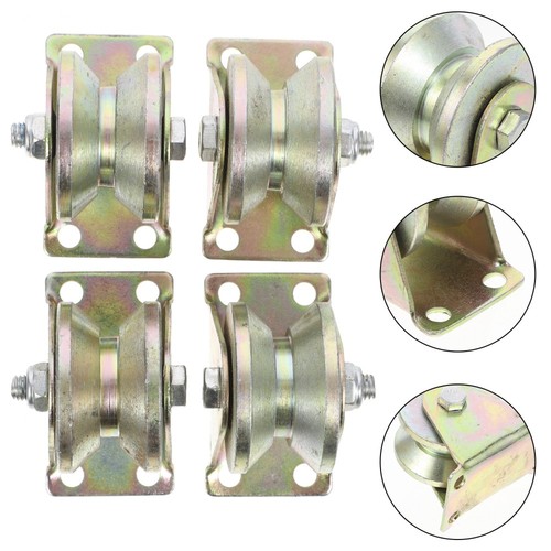 4 Pcs Track Wheel Wheels for Carts Heavy Duty Sliding Gate Casters | eBay