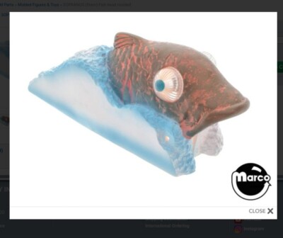 SOPRANOS Pinball (Stern) Fish head molded | eBay