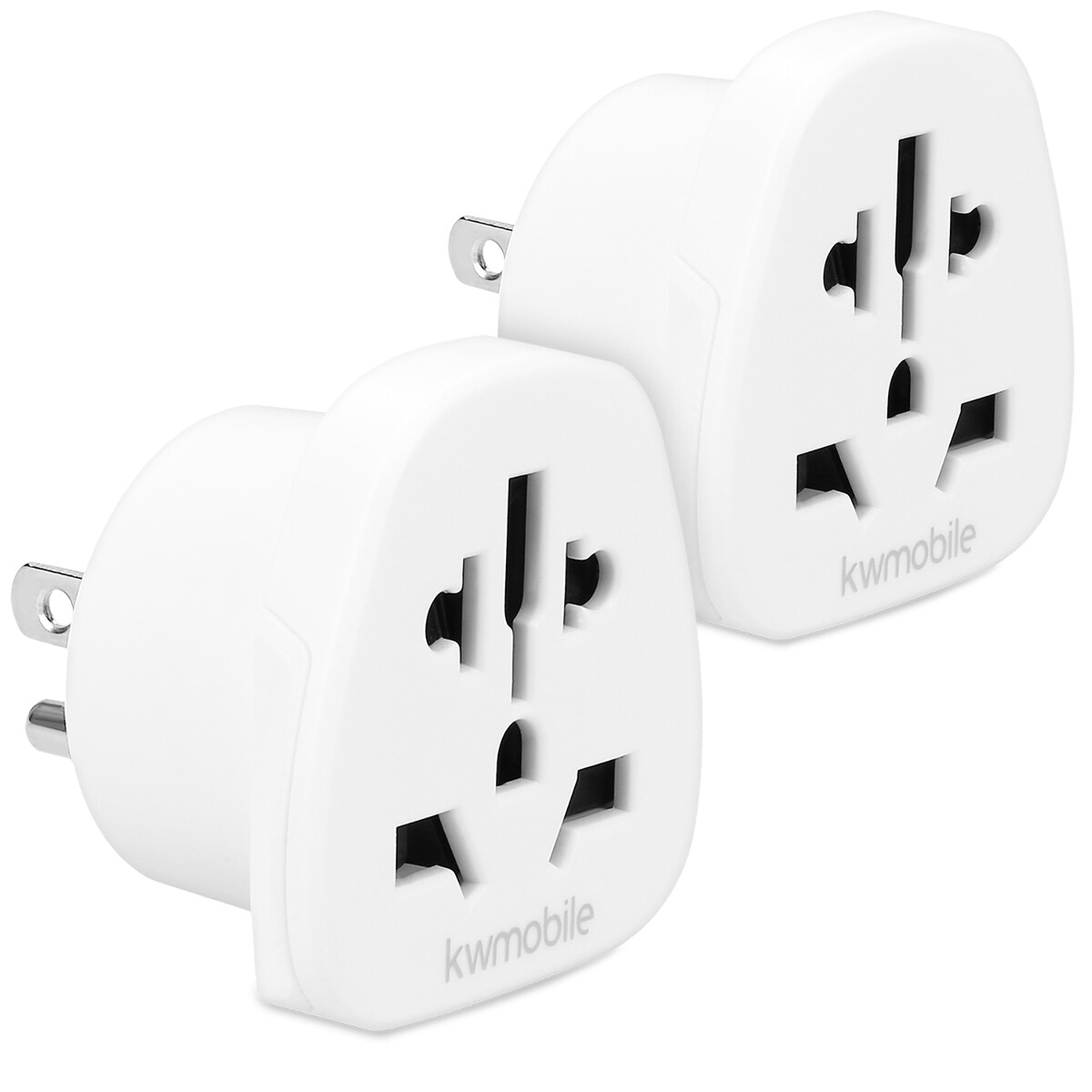 2x Travel Adapter for USA Type B - Travel Adapter to Type B Socket ...