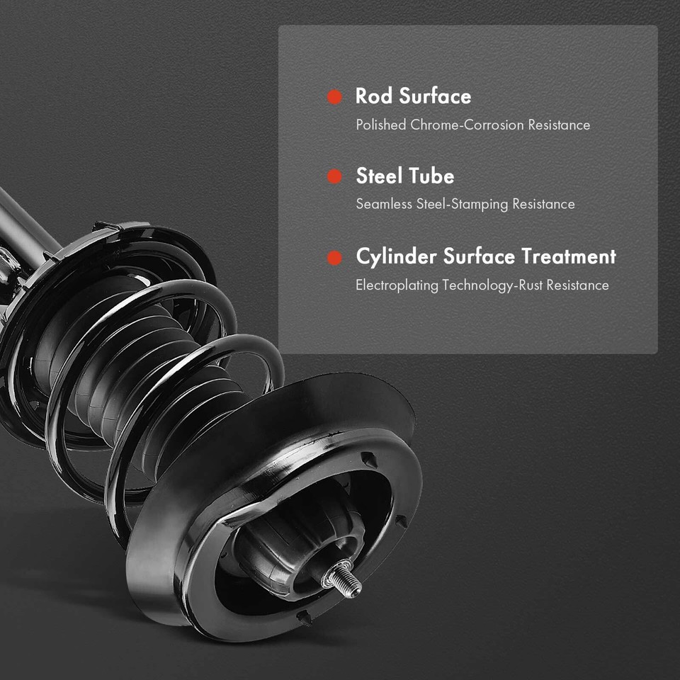 2x Front Complete Strut & Coil Spring Assembly for Mercedes-Benz C230 ...