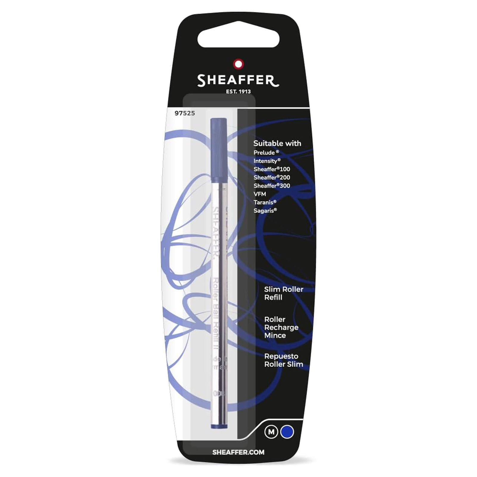 2 Sheaffer Slim Roller Ball Refills Blue Medium 97525 for sale online ...