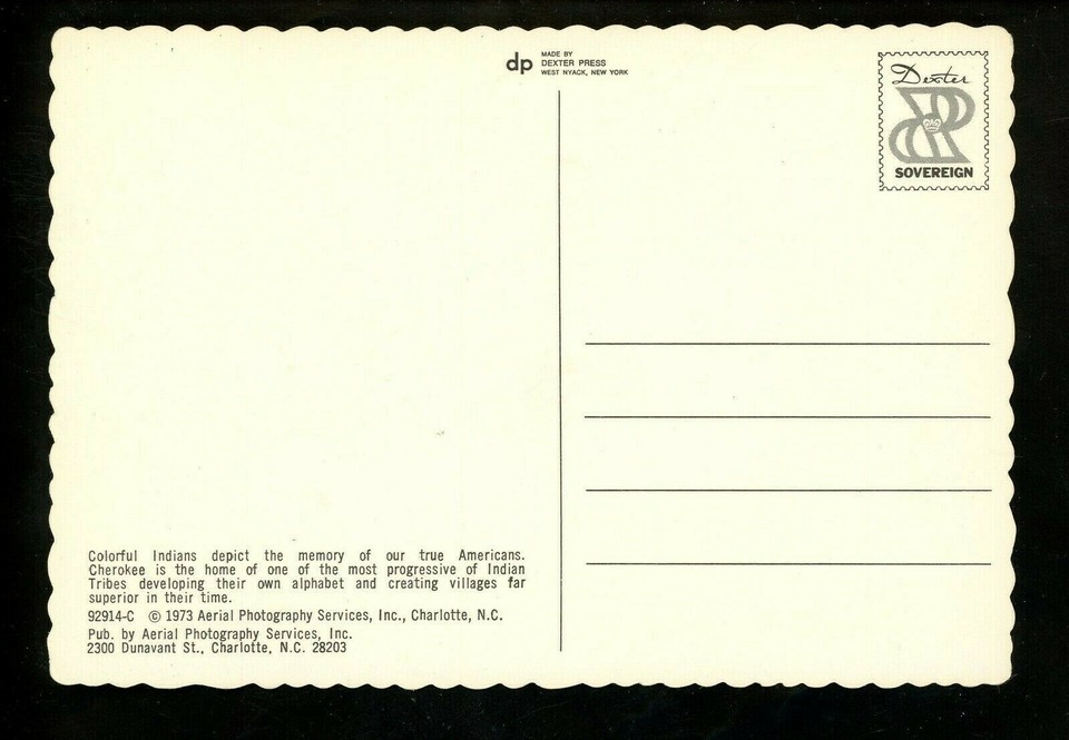Native Americana postcard Chief Henry Cherokee Indian North Carolina ...