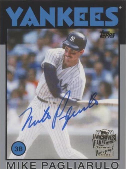 2020 Topps Archives - Fan Favorites Autographs Mike Pagliarulo #FFA-MP ...