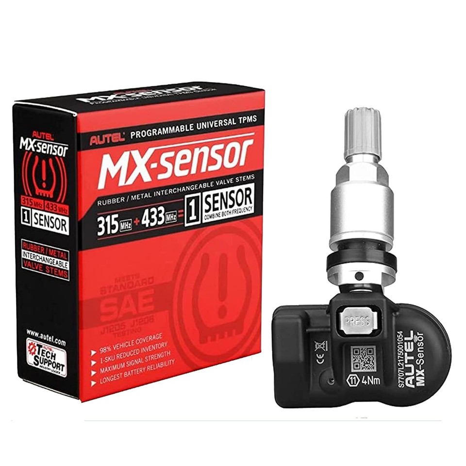 AUTEL TPMS Sensor MX-Sensor 433MHz + 315MHz Programmable Universal ...