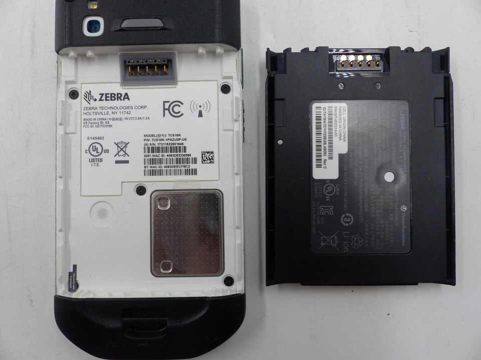 ZEBRA TC510K MOBILE HANDHELD TOUCH COMPUTER BARCODE SCANNER TC510K ...