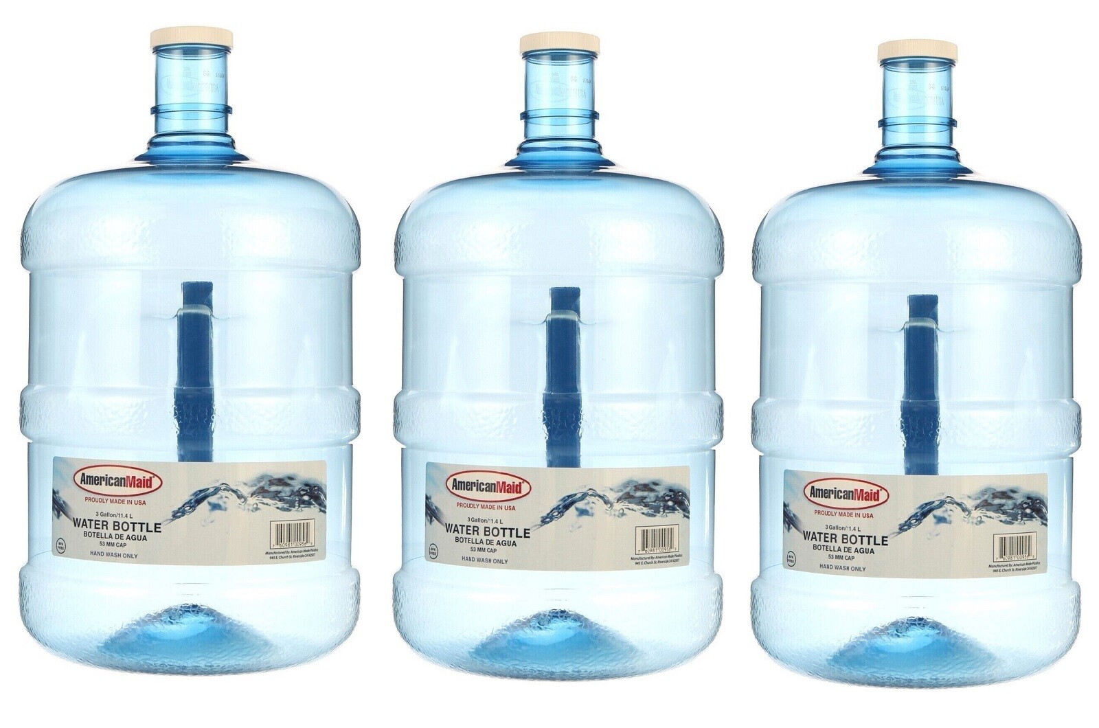 Water Jug Empty Refillable Water Bottle, Load Water Dispensers, Blue, 3 ...