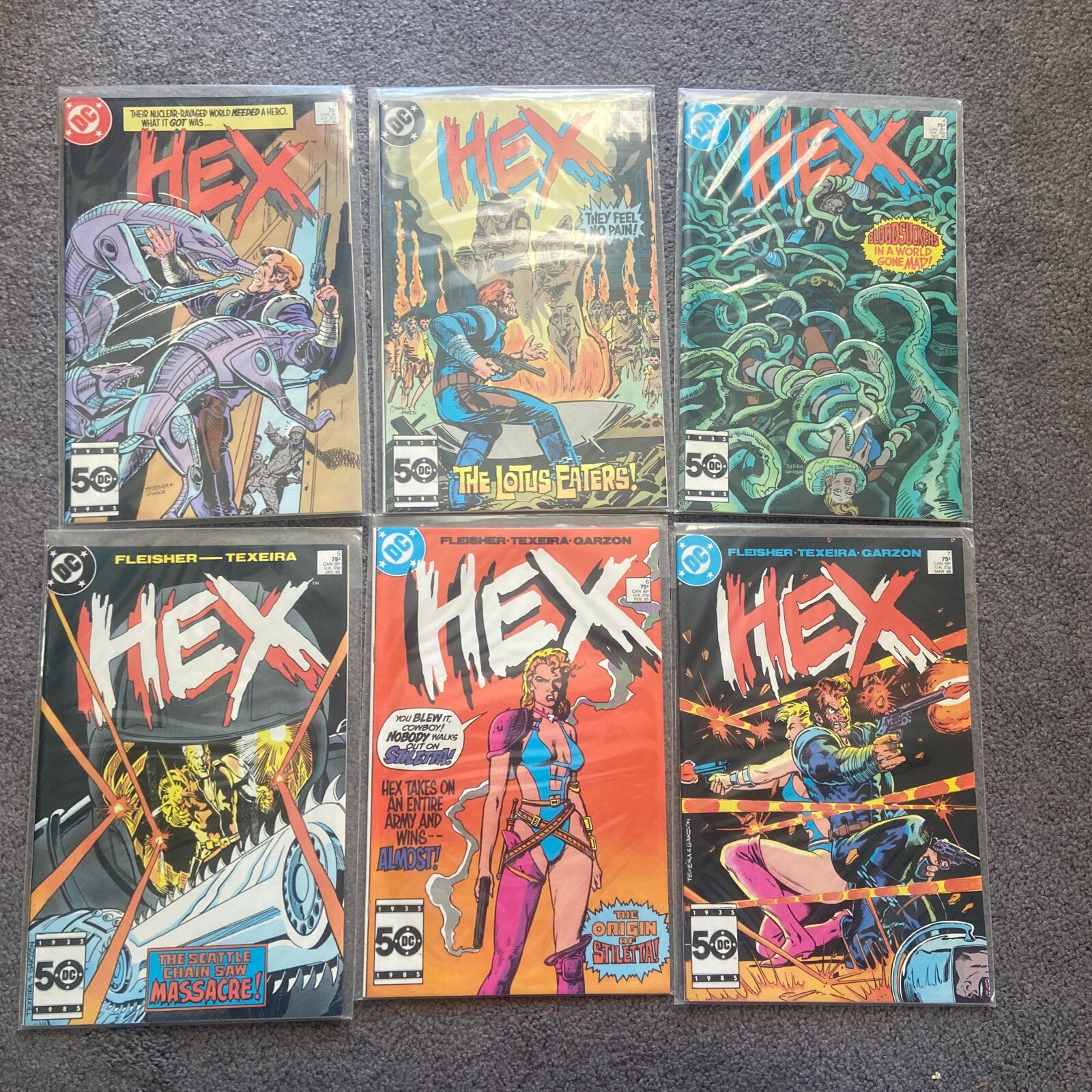 Hex comics lot #2-7 6 Books (1985-87) High Grade Johah Hex | eBay
