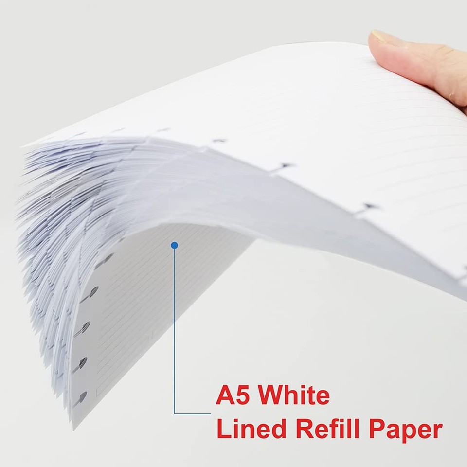 (3 Pack) A5 TUL Discbound Lined Refill Paper, Junior Size 8 Disc ...