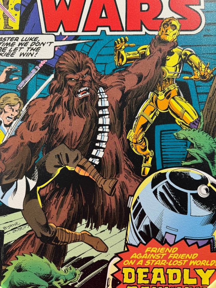 Star Wars Marvel Comics # 13 Wood Wall Art 19" Silver Buffalo John ...