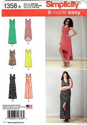 Simplicity Pattern - S1358 - Sizes XxS-XxL | eBay