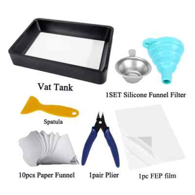 Mega Photon Mono 4k Vat Tank Set with FEP Film for KP6 mono 3D Printer ...
