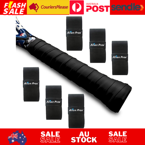 Alien Pros Tennis Racket Grip Tape (6 Grips) - Precut and Light Tac ...
