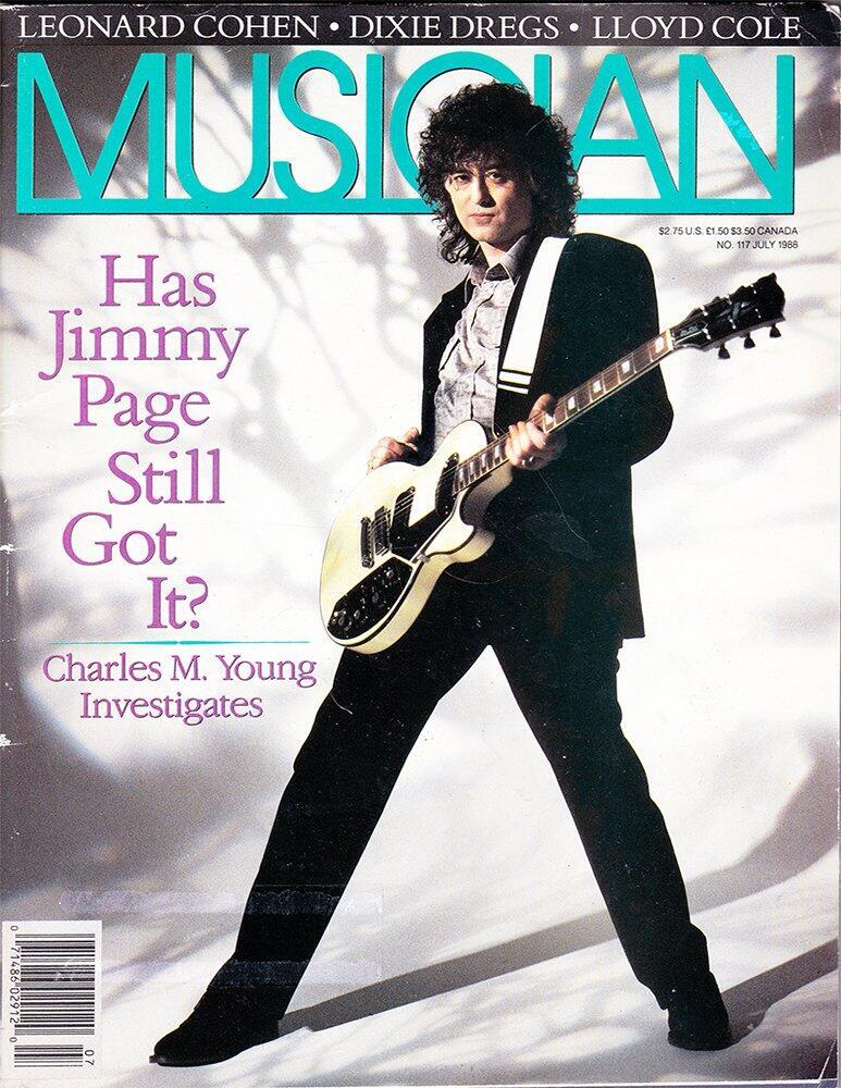 2 MUSICAN Magazines 1988 JIMMY PAGE cover 1989 LOU REED JOHN CALE ANDY ...