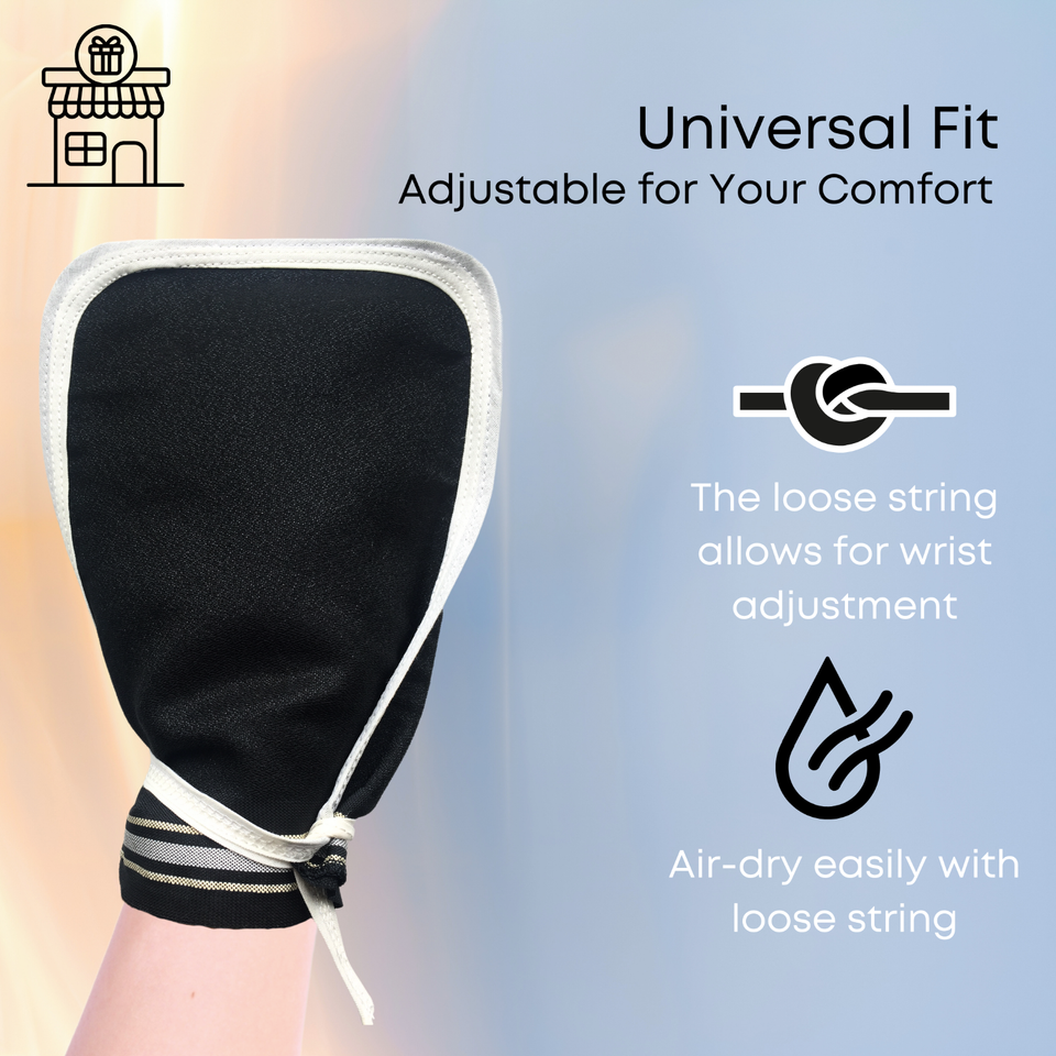 Exfoliating Mitt, Turkish Bath Glove, Deep Body Scrub-Fake Tan Dead ...