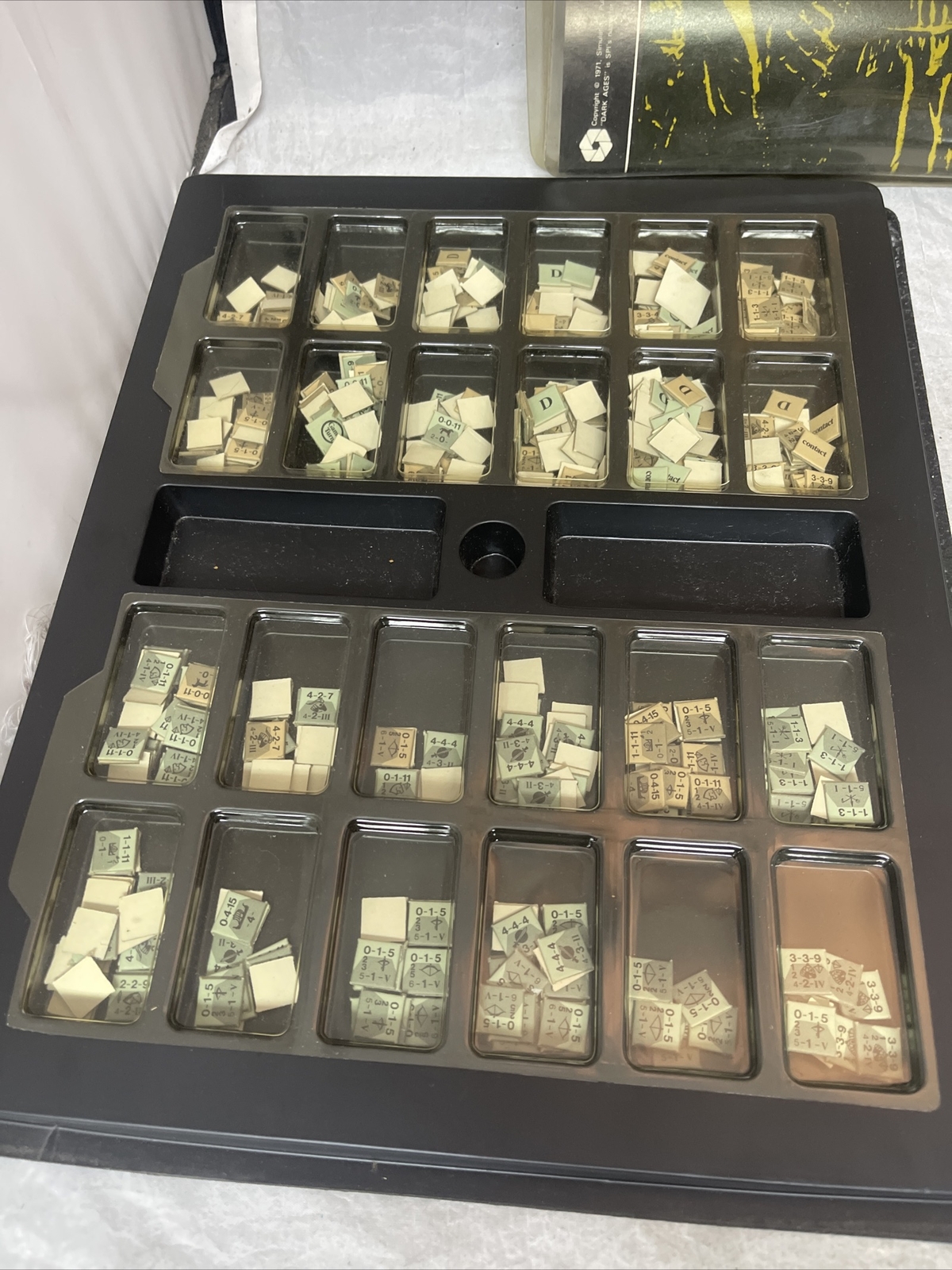 Dark Ages Tactical Warfare 500-1300 Wargame Game SPI Flat Tray Edition ...