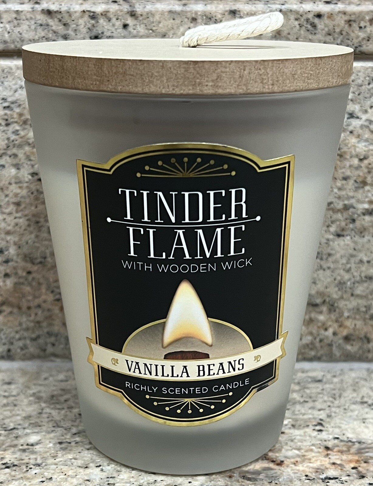 Dw Home Candle Vanilla Bean Tinder Flame Candle Wooden Wick 10.2 Oz | eBay