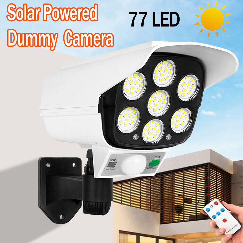 Fake Outdoor Cameras Solar Fake Security Camera With Flashing LED - 3 ...