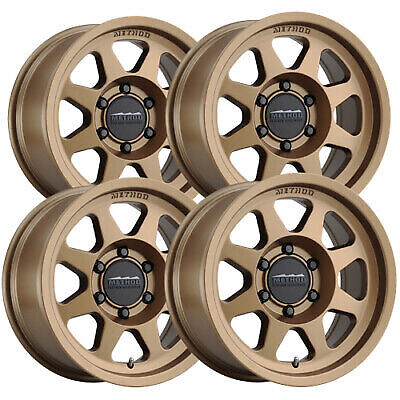 (Set of 4) Method MR701 Bead Grip 16x8 6x5.5" +0mm Bronze Wheels Rims ...