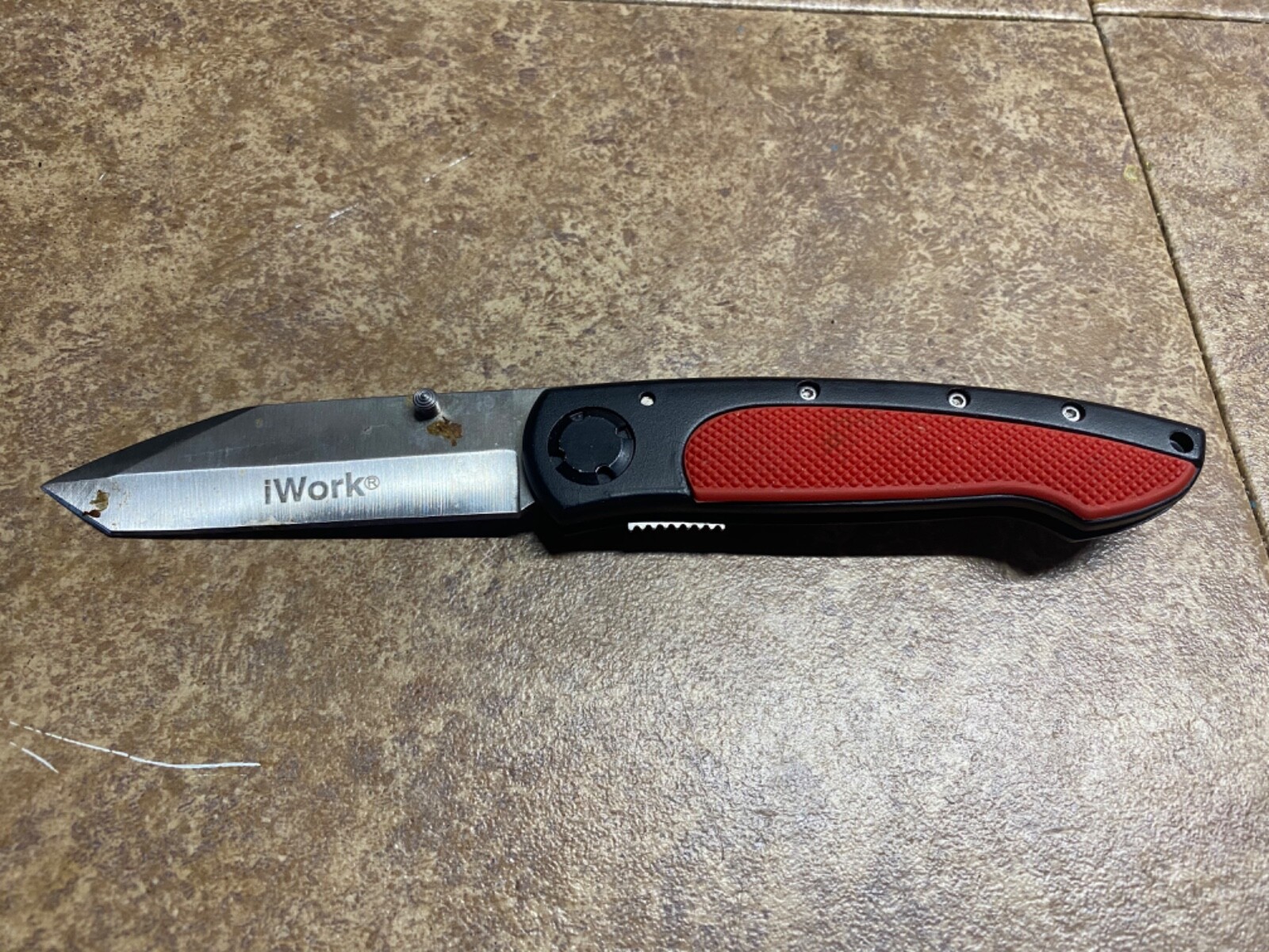 iWork FOLDING POCKET KNIFE red | eBay