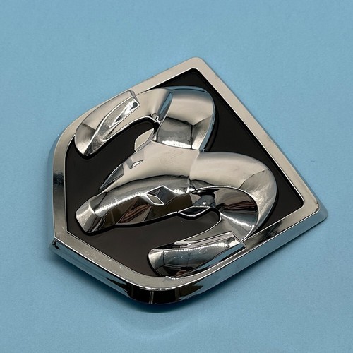 For 2009-2018 RAM 1500 2500 3500 Rear Tailgate Rams Head Emblem Chrome ...