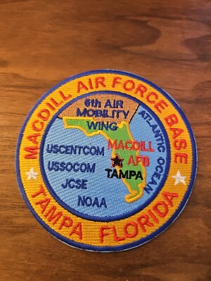 USAF BASE PATCH, MACDILL AIR FORCE BASE, TAMPA, FLORIDA, 6TH AIR ...