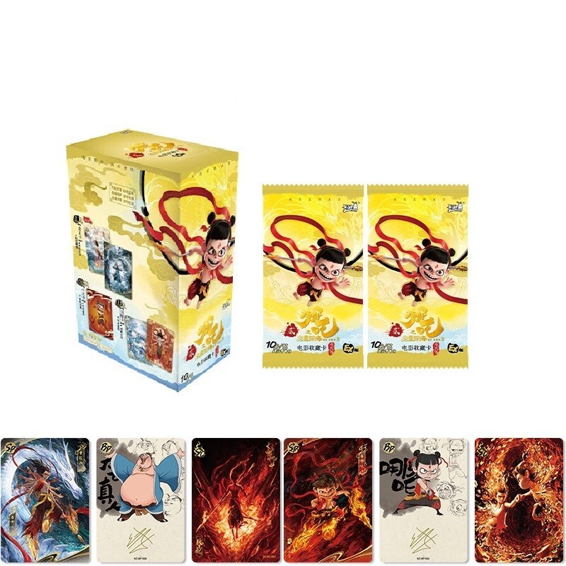 KAYOU NEZHA 2 Motongnaohai Film Collection Trading Cards Sealed Box 18 ...