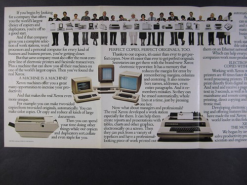 1982 XEROX Copiers Computers Work Stations Typewriter Printers vintage ...