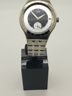 Vintage Swatch Men's Stainless Steel With Date and Sub Second Dial 40mm ...