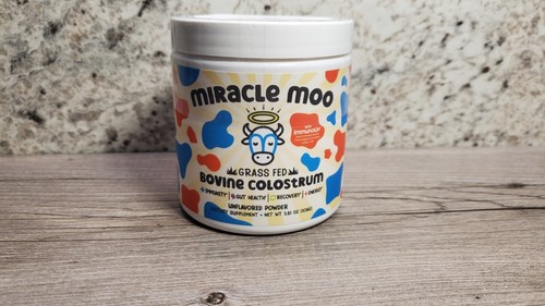 Miracle Moo Grass Fed Bovine Colostrum. Unflavored Powder 3.81 Oz Exp ...