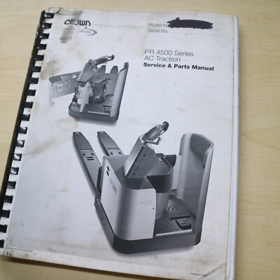 CROWN PR 4500 AC Forklift Service Repair Parts Manual book catalog list ...