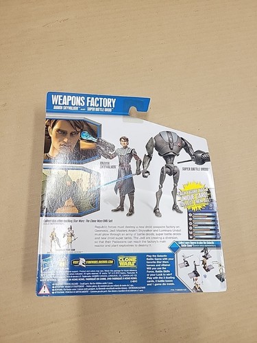 Star Wars Clone Wars 2 Pack Weapons Factory 2 Of 2 Anakin/ Super Battle ...