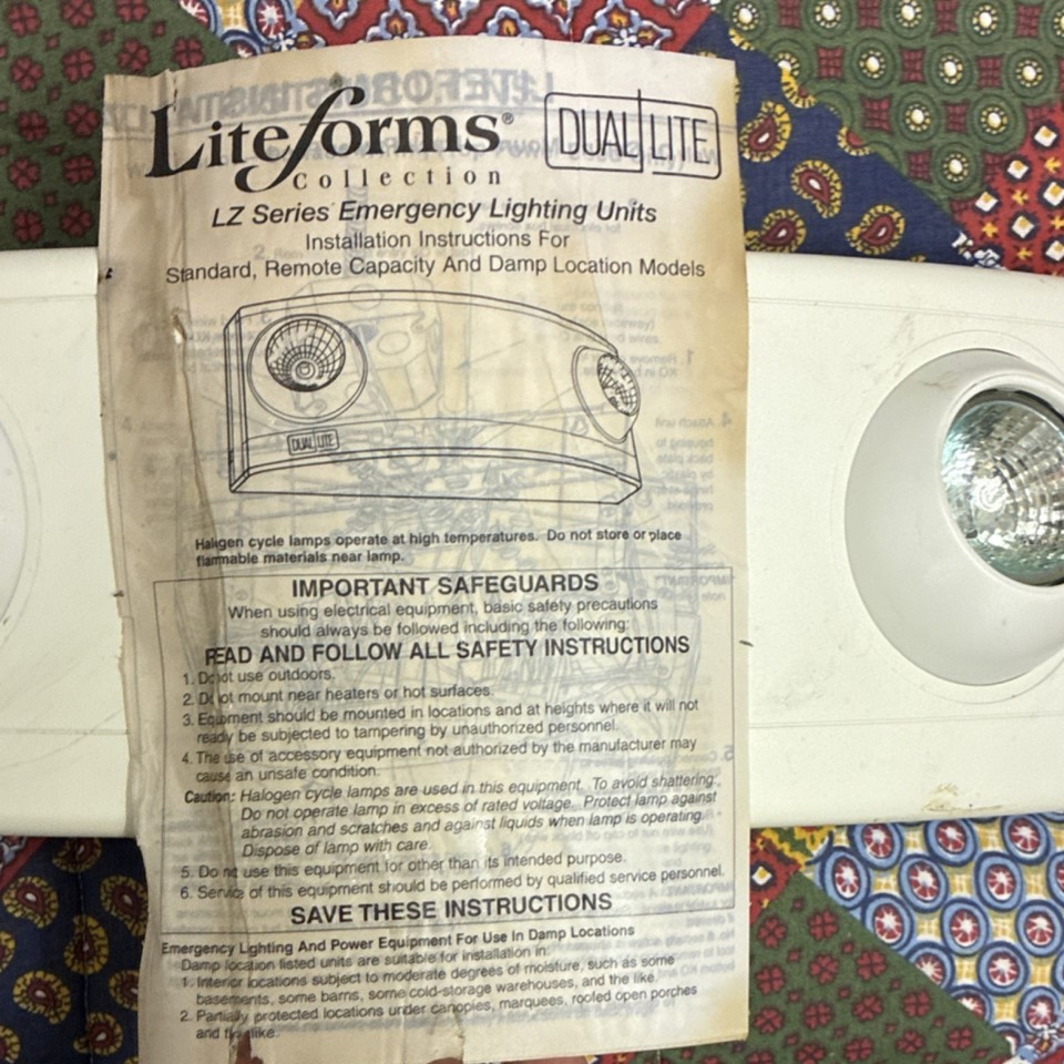 Dual-Lite LiteForms LZ Series Emergency Lighting Unit | eBay
