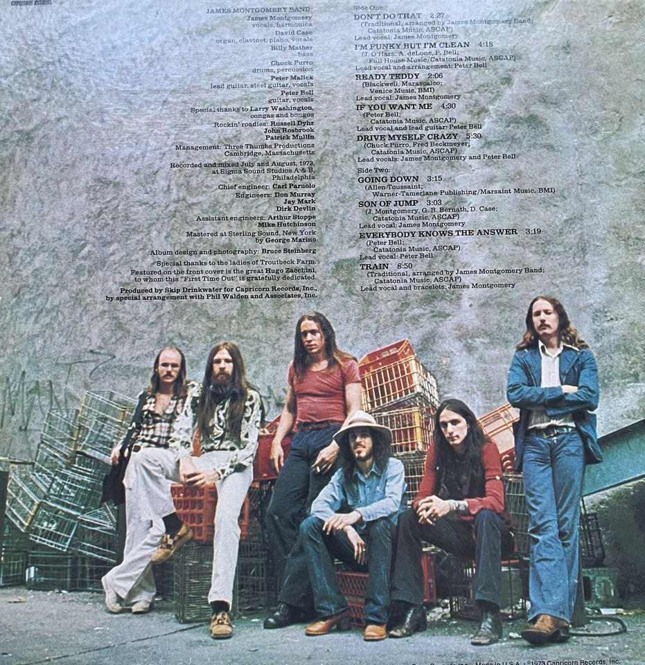 James Montgomery Blues Band 1973 First Time Out Stereo Vinyl LP ...