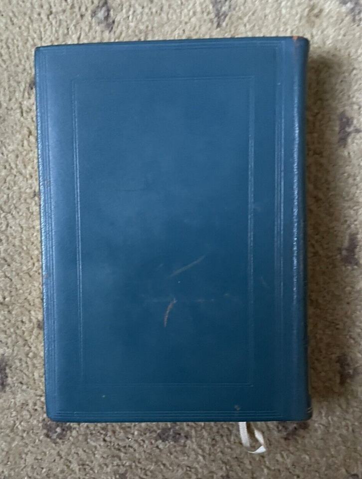1950 KEATS POEMS BEAUTIFUL COPY IN PALE BLUE GILT LEATHER BINDING OUP ...