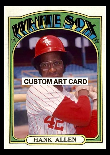 Hank Allen Chicago White Sox 1972 Style Custom Baseball Art Card | eBay UK