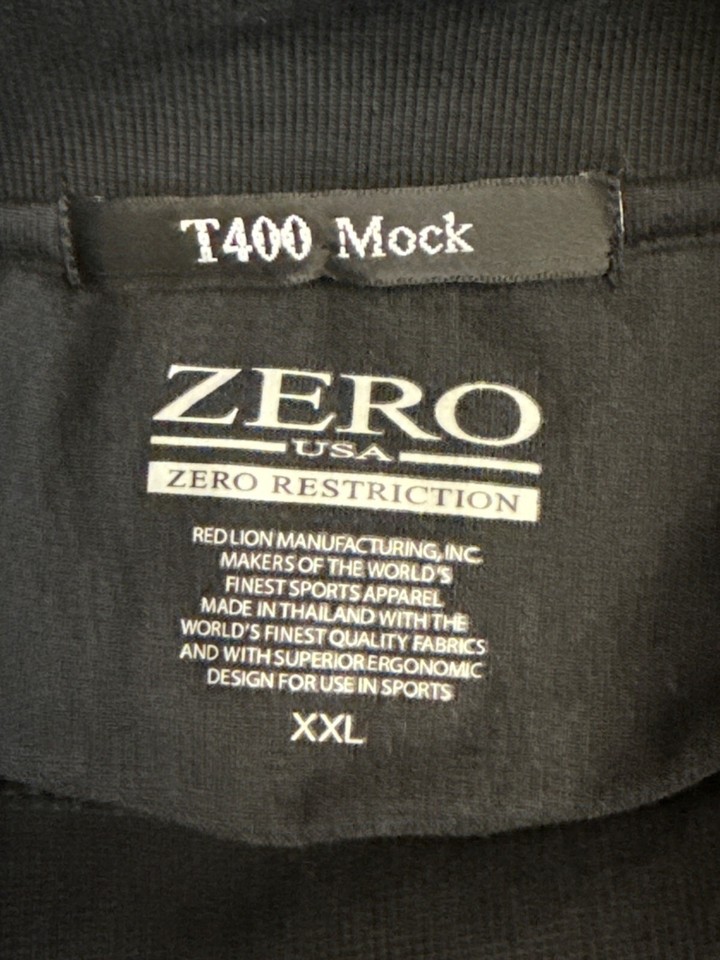Zero Restriction Men's Mock Neck Shirt Long Sleeve T400 Black ESTANCIA ...