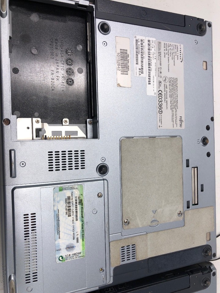 LOT Of 2 Fujitsu Lifebook T Series T4010 Tablet 1GB Ram No Hard drive ...