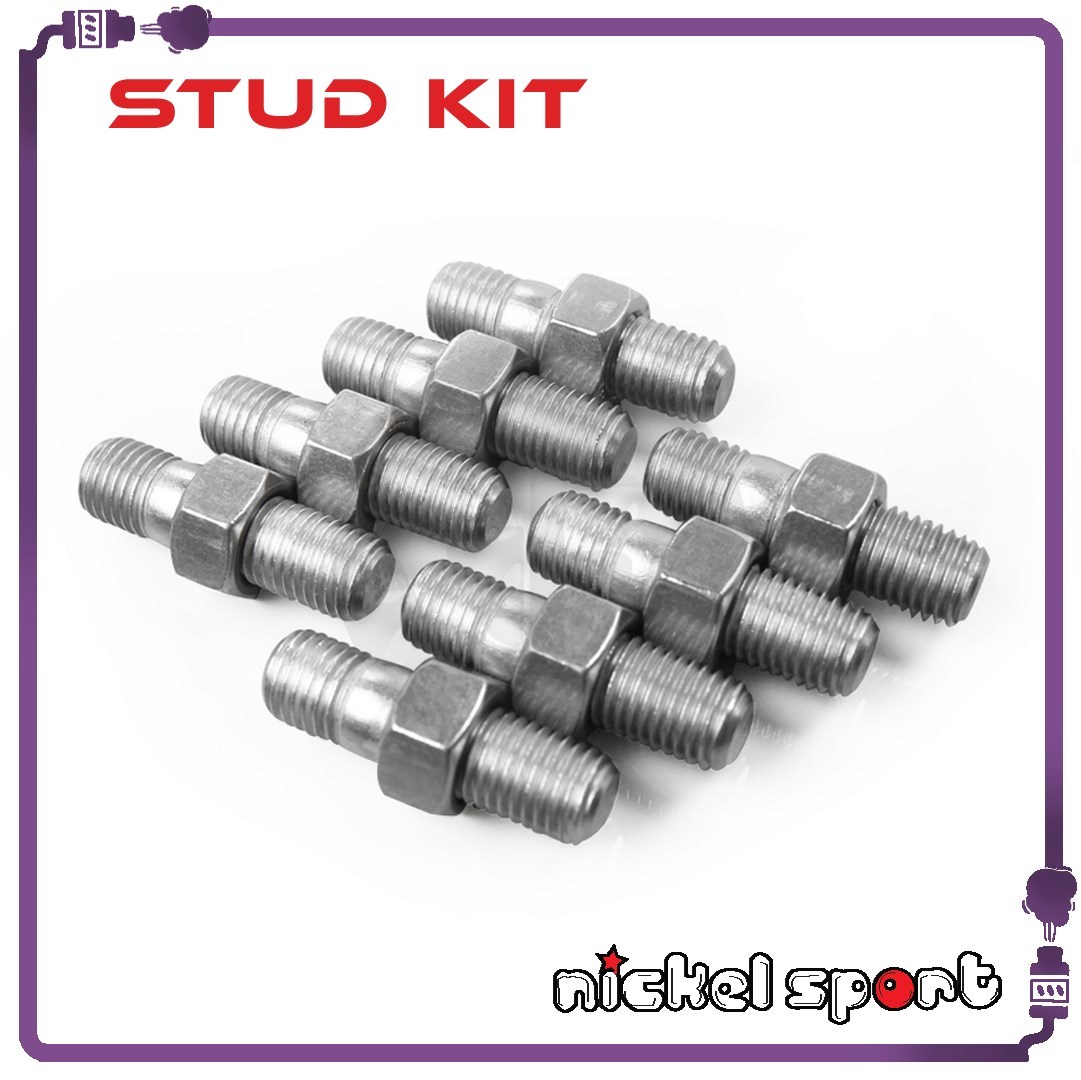 M10 x1.25 Stud 35mm & Nut DSM 1G EVO Subaru STi Impreza TD04L TD05 TD06 ...