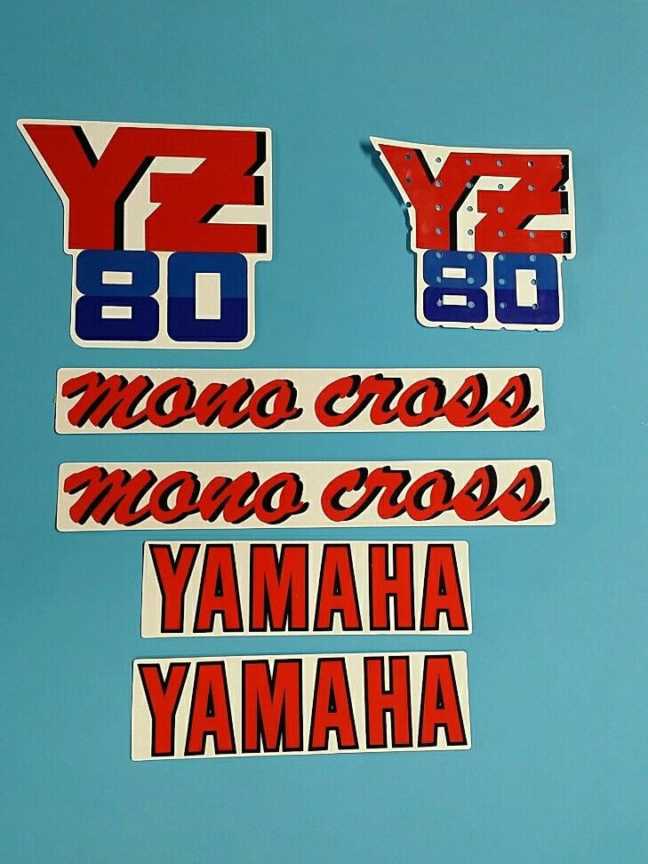 YAMAHA YZ80 1987 TANK SHOULD DECAL GRAPHIC SET (#*-Y19) | eBay