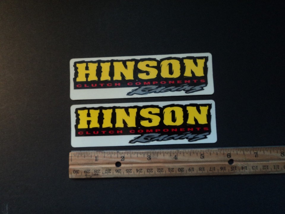 Lot of 2 Hinson Clutch Components Racing Decals Stickers Motocross ...