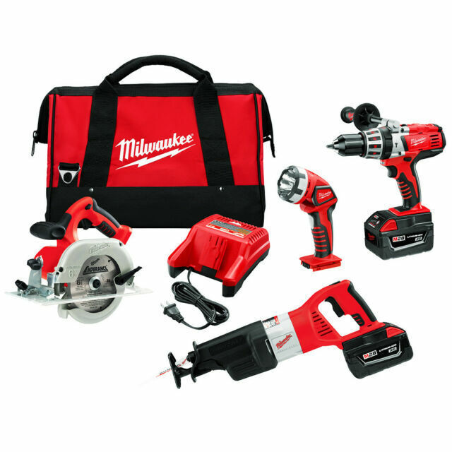 Milwaukee M28™ Cordless 4-Piece Combo Kit (0928-29) for sale online | eBay