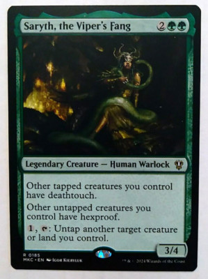 MTG 1x Saryth, the Viper's Fang - Commander: Murders at Karlov Manor ...