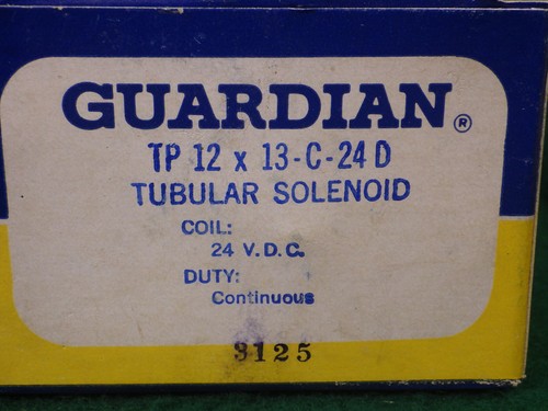 New old stock Electronic Guardian Electric 24V Tubular Solenoid TP12 x 13-C-24-D | eBay
