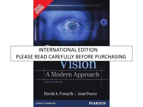 Computer Vision: A Modern Approach ,2e by Forsyth / Ponce 9780136085928 ...
