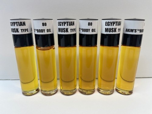 Akim's Perfume Body Oil 0.5 oz (6pc) EGYPTIAN MUSK UNISEX | eBay