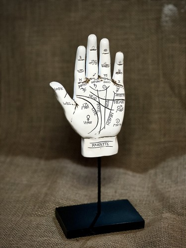 Vintage Palmistry Hand Sculpture - Fortune Telling And Palm Reading “12 ...